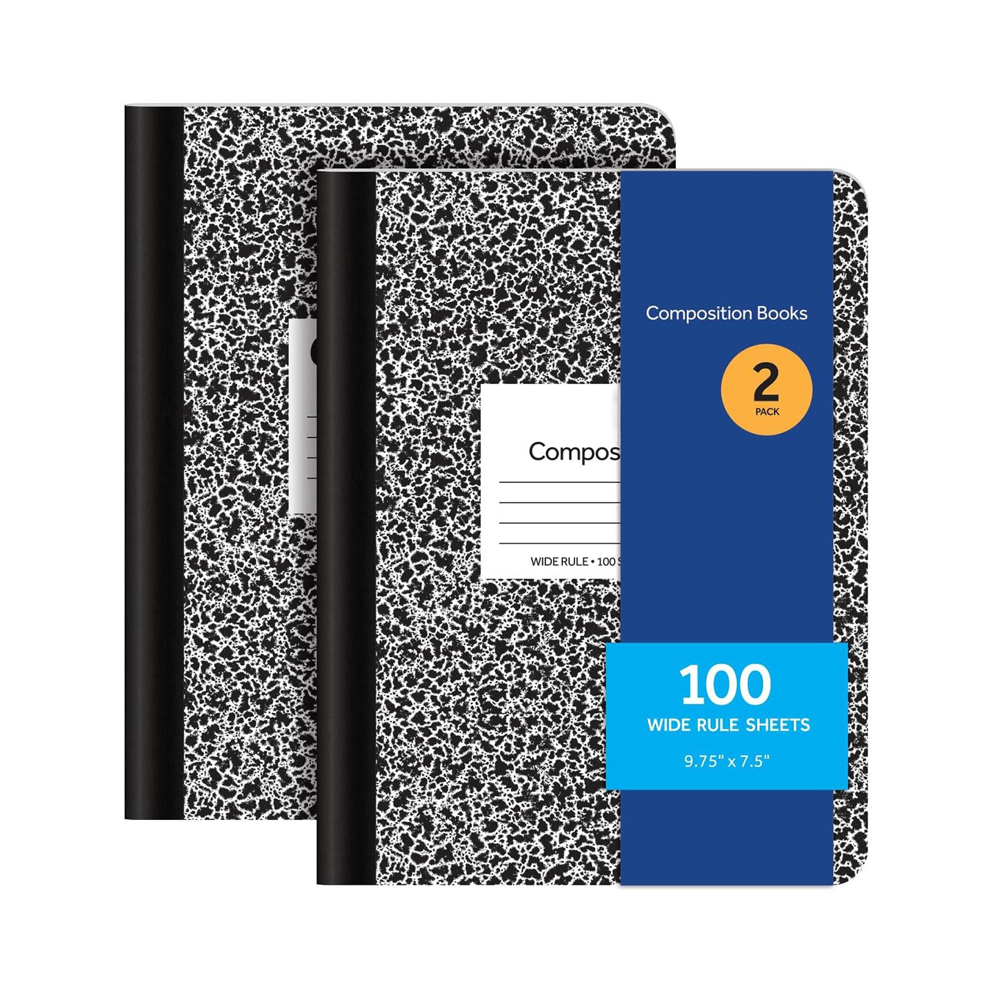 B5 Marble-Print Ruled Student Notebook | Custom Notebook - SnowInk ...