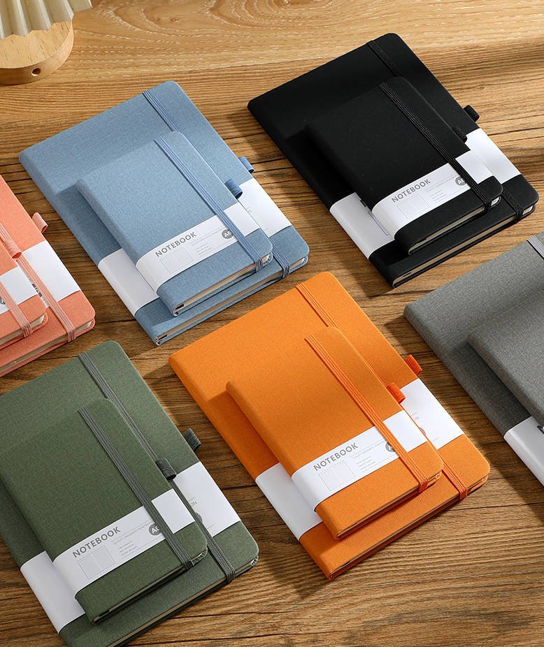 Minimalist Notebook with Elastic Closure Strap | Custom Notebook ...