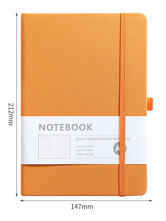 Minimalist Notebook with Elastic Closure Strap | Custom Notebook ...
