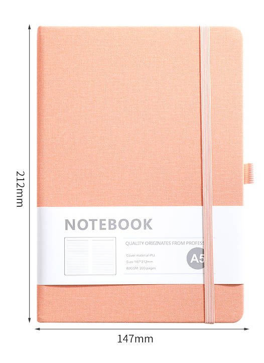 Minimalist Notebook with Elastic Closure Strap | Custom Notebook ...