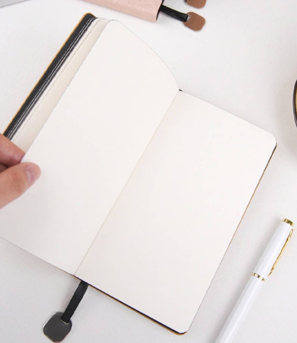 Paper Texture PU Leather Pocket Notebook | Custom Notebook - SnowInk ...